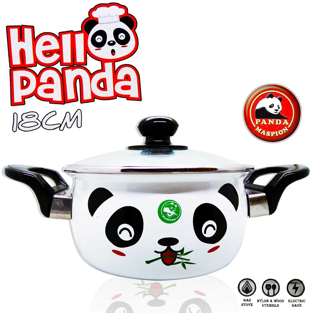 Jual Maspion Panci Hello Panda Ukuran Kekinian Anti Lengket (Bisa COD ...