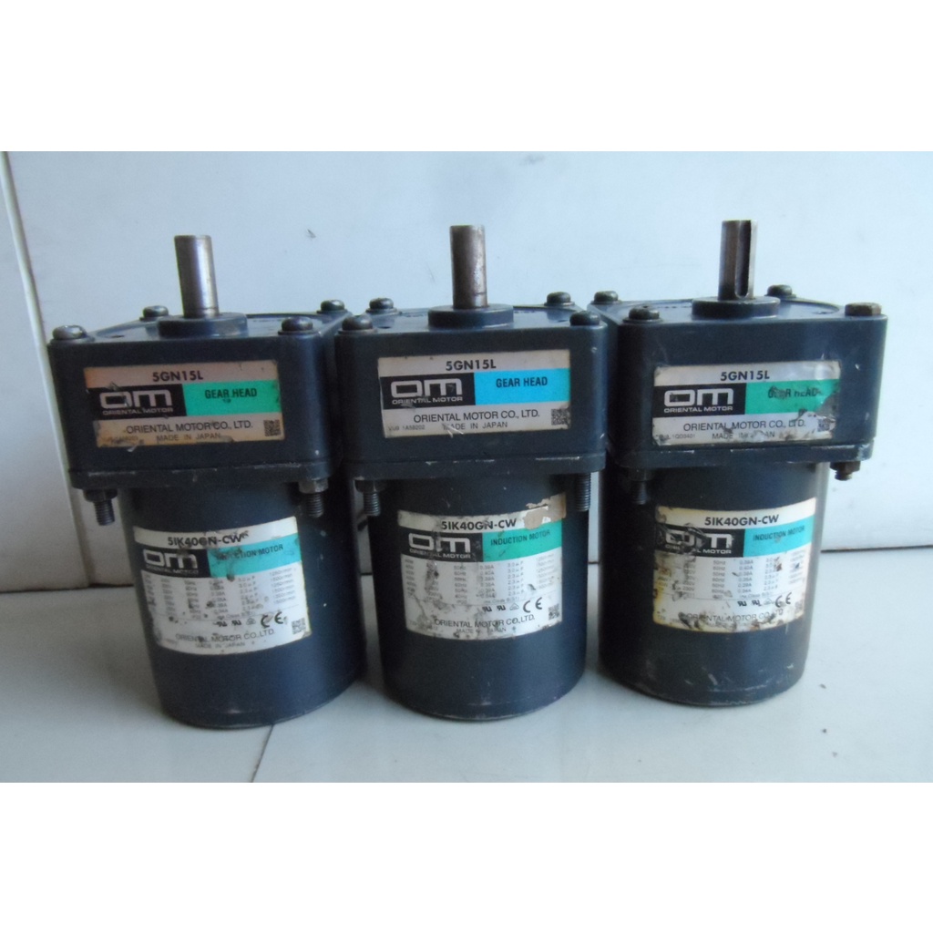 Jual AC Motor Gearbox - 220 V - 40 Watt - Ratio 1 : 15 - 83 RPM ...
