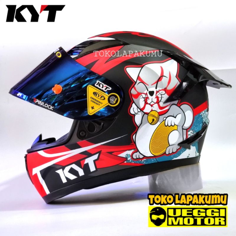 Jual Helm KYT r10 modif _Kyt R10 paket ganteng seri 3 | Shopee Indonesia