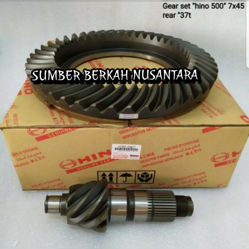 Jual Gear set atau crown wheel hino 500 7x45 original thailand | Shopee ...