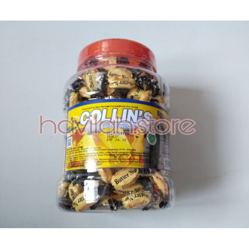 Jual Permen Kacang Collins Toples / Collins Butternut Candy 208 x 3,2gr ...
