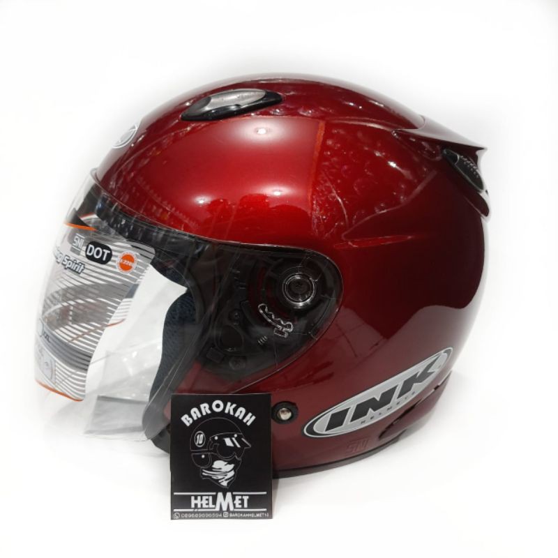 Jual HELM INK CENTRO ORIGINAL MERAH MAROON METALIK | Shopee Indonesia