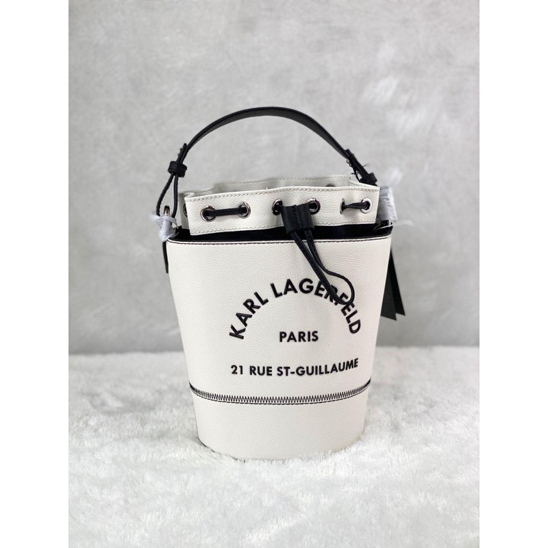 Jual Tas karl lagerfeld bucket bag with longstrap authentic | Shopee ...