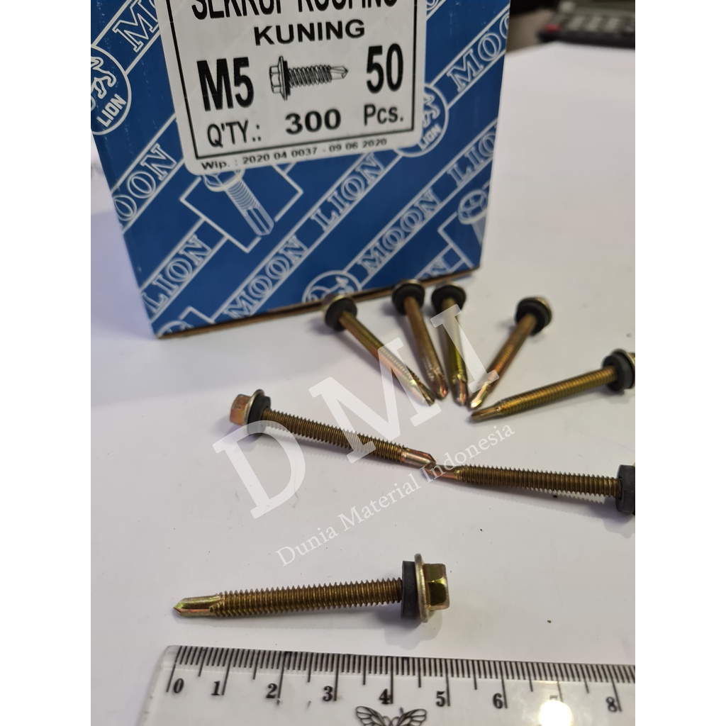 Jual Skrup Baja Ringan LION 12x50 | Baut Roofing | Sekrup Baja Roofing ...