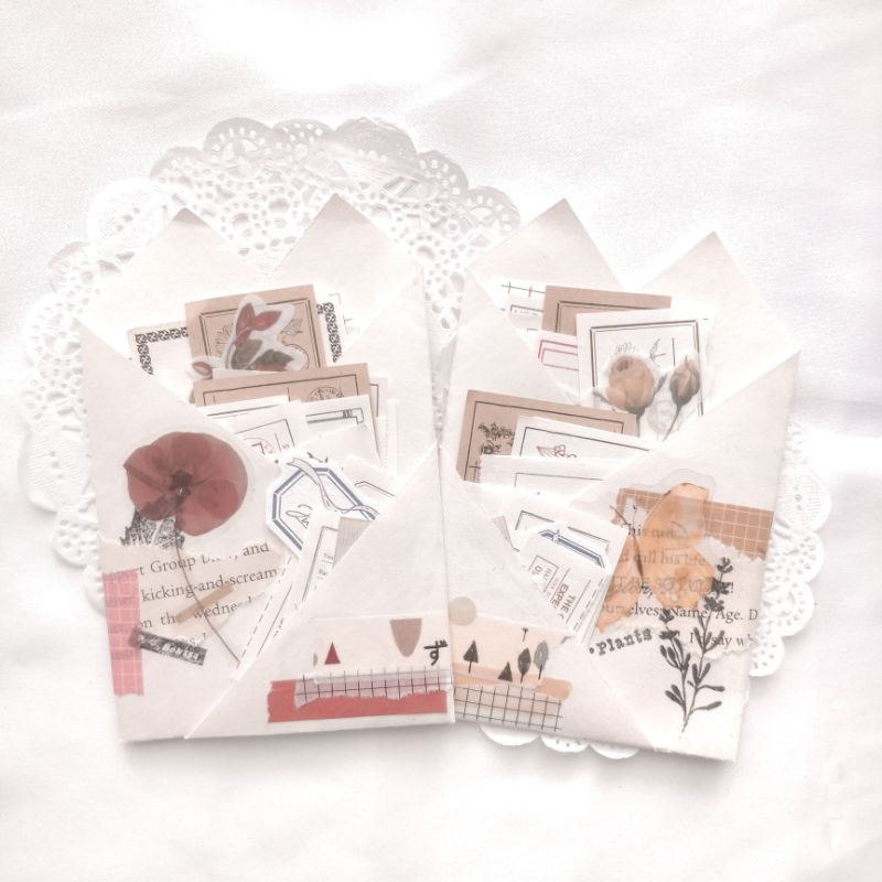 Jual Assorted Vintage Note Papers + Ephemeras Pack | Shopee Indonesia