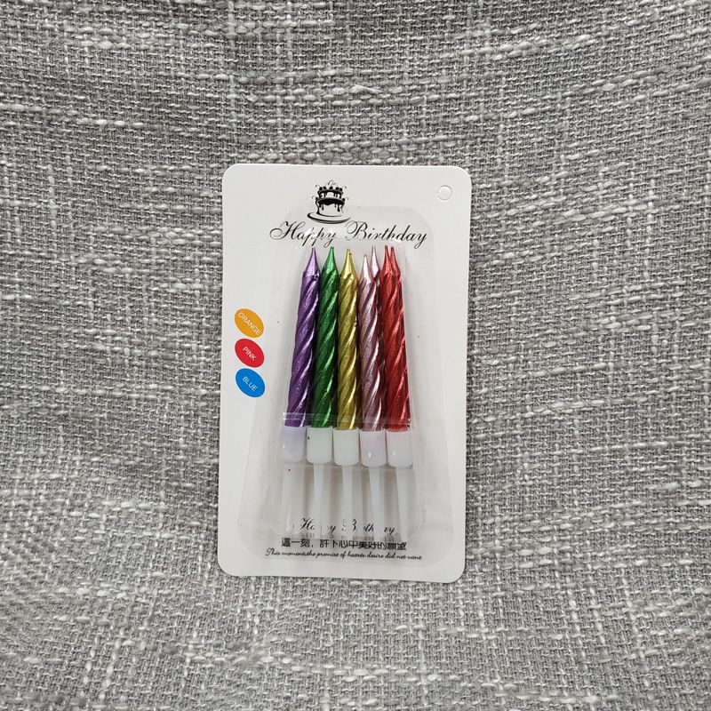 Jual lilin spiral pendek / lilin ulang tahun / happy birthday candle ...