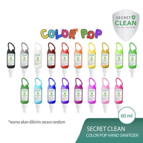 Jual Secret Clean Hand Sanitizer Spray Color Pop + Custom Logo | Shopee ...