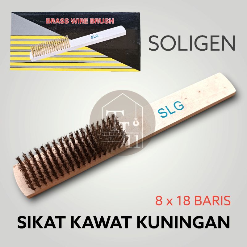 Jual SIKAT KAWAT KUNINGAN merk SOLIGEN - SIKAT KAWAT KUNINGAN 8 BARIS ...