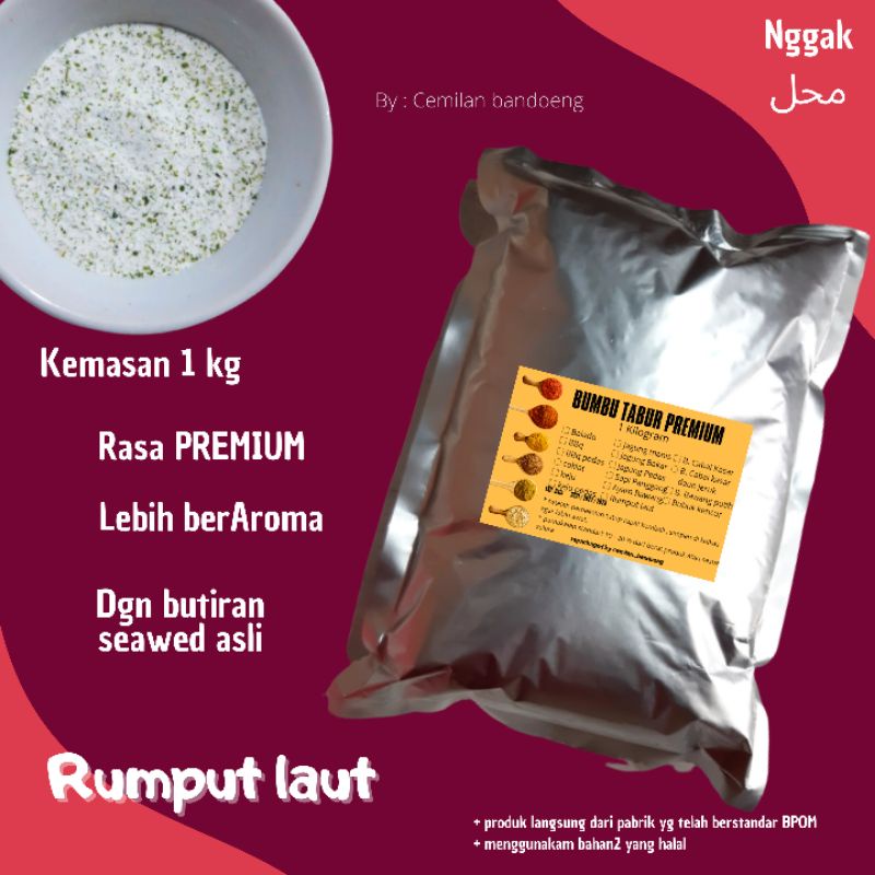 Jual BUMBU TABUR PREMIUM RASA RUMPUT LAUT KEMASAN 1 KG | Shopee Indonesia