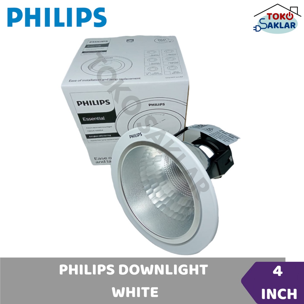Jual Downlight Philips 4 inch - Putih | Shopee Indonesia