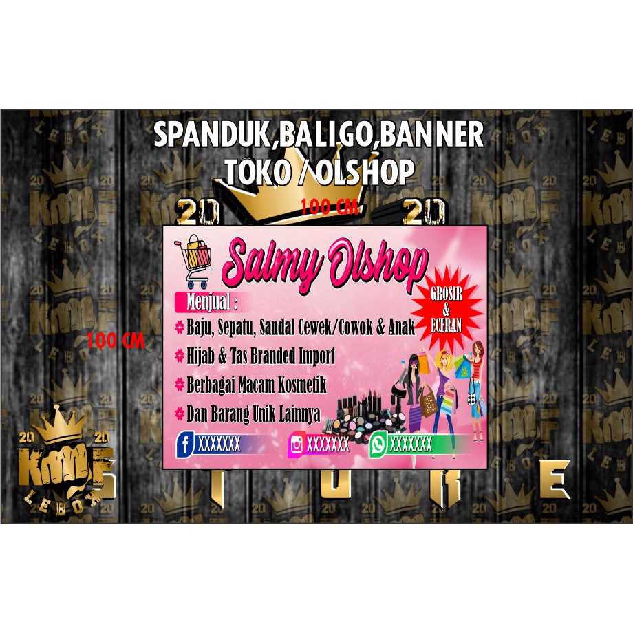 Jual MURAH SPANDUK BALIGO BANNER TOKO / OLSHOP | Shopee Indonesia