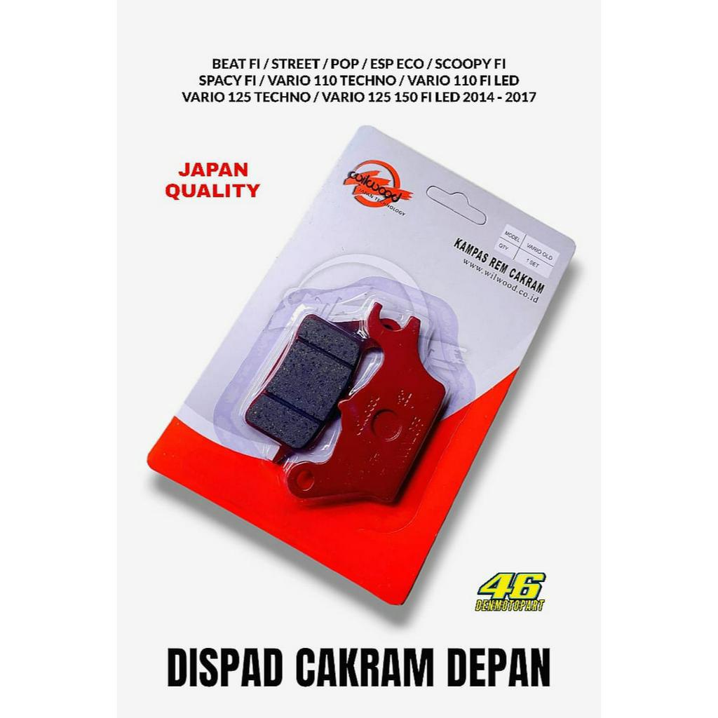Jual DISPAD DISPED KAMPAS REM CAKRAM DEPAN [ WILWOOD ] HONDA - BEAT F1 ...