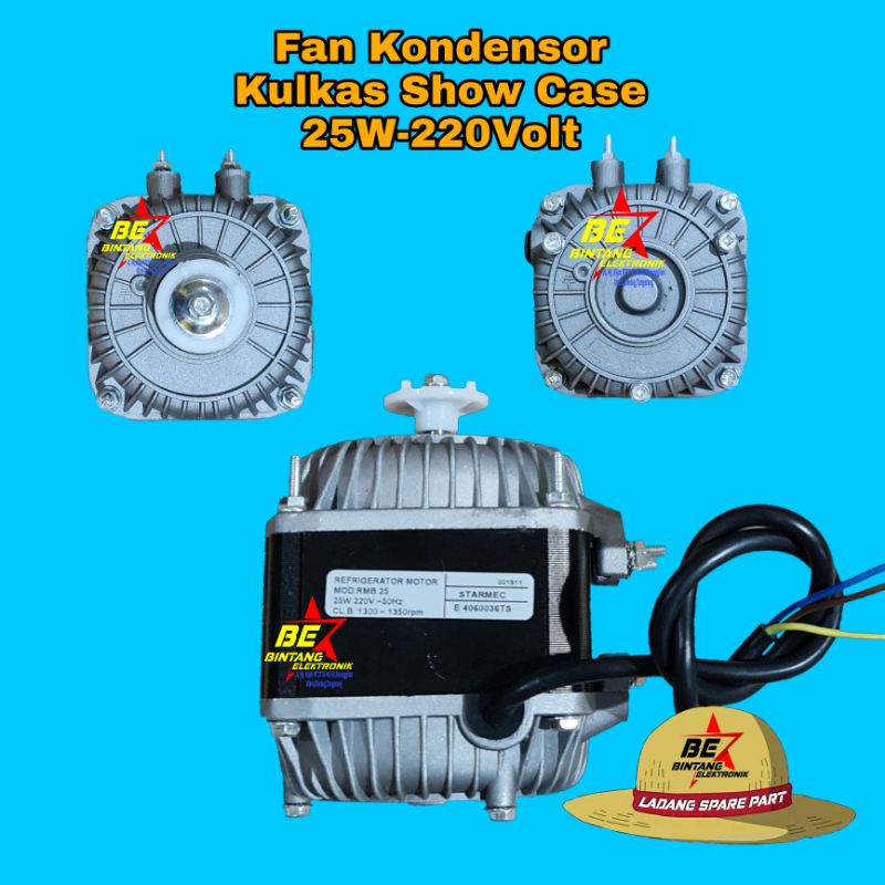 Jual Fan Motor Condensor Kulkas Showcase 25 watt Dinamo Kondensor Show ...