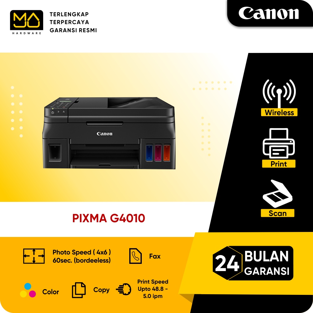 Jual Canon Inkjet Printer PIXMA G4010 ( Print - Scan - Copy - Fax ...