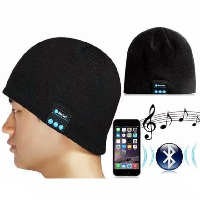 Jual [ COD ] Topi Kupluk Beanie Multifungsi HandsFree Earphone Cover ...