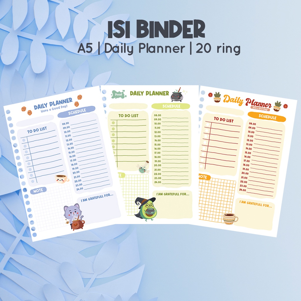 Jual Isi Binder Refill Notebook KERTAS BINDER LOOSE LEAF PAPER A5 B5 ...
