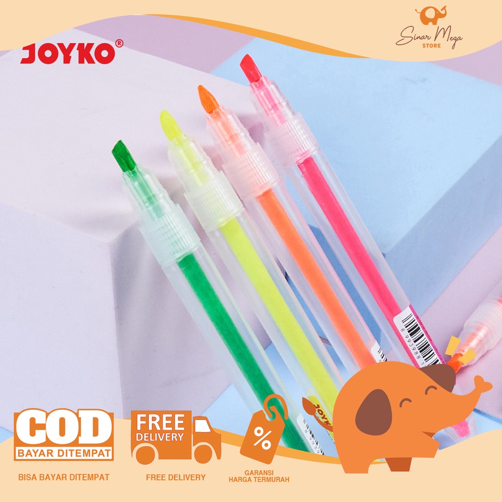 Jual Joyko Highlighter HL 73~76 / Penanda Textliner Warna Warni Murah Berkualitas | Shopee Indonesia
