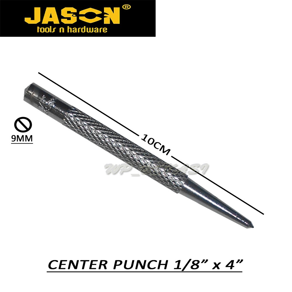 Jual JASON Drip Center Punch 3/16" x 6" Alat Penitik Besi TERMURAH ...