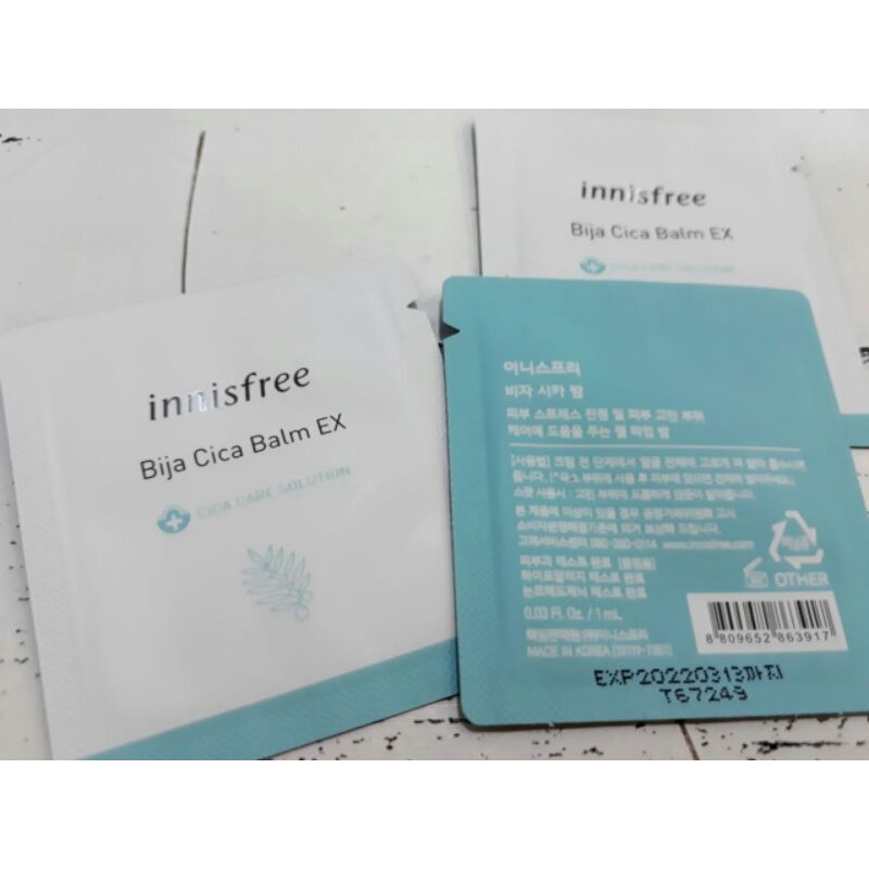 Jual INNISFREE BIJA CICA BALM EX (ORIGINAL) SAMPLE Sachet 1ml | Shopee ...