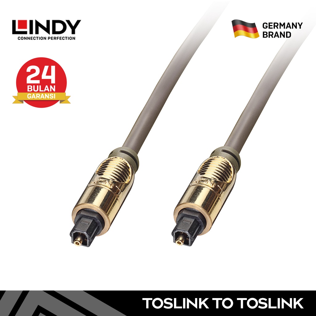 Jual LINDY Kabel Toslink 2M Kabel Audio Digital Optical SPDIF Premium ...