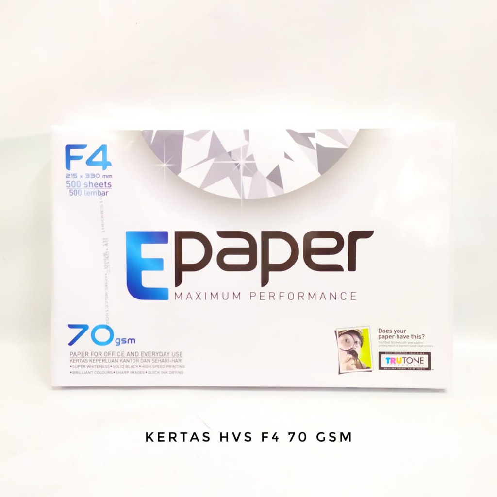 Jual KERTAS HVS FOLIO F4 70 / 75 GSM RIM ISI 500 LEMBAR | Shopee Indonesia