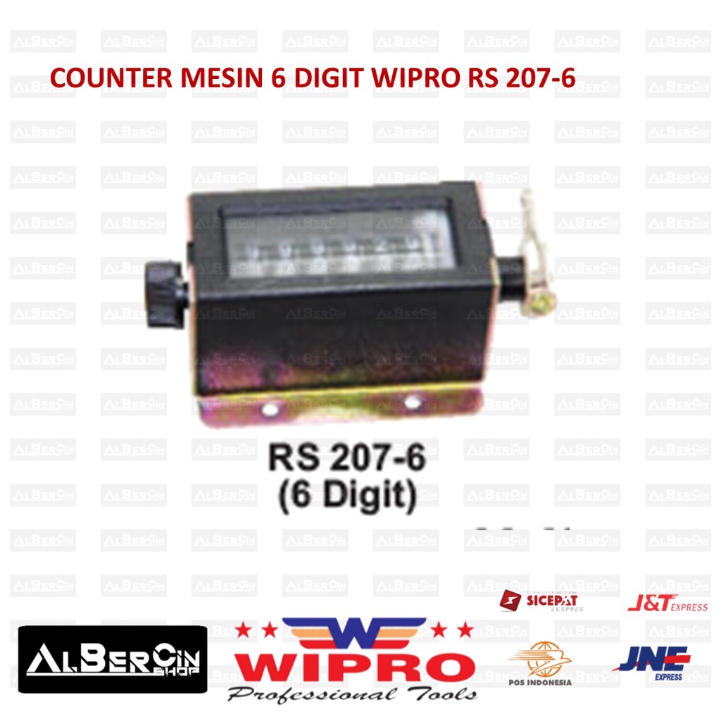 Jual Alat Hitung Mesin Satuan Manual Counter Mesin 6 Digit WIPRO RS 207 ...