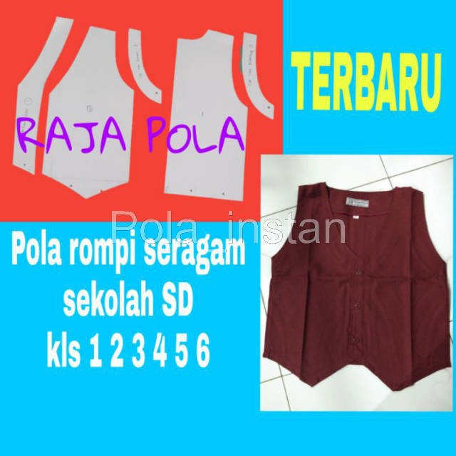 Jual pola rompi sekolah SD isi 6 ukuran kls 1 2 3 4 5 6 | Shopee Indonesia