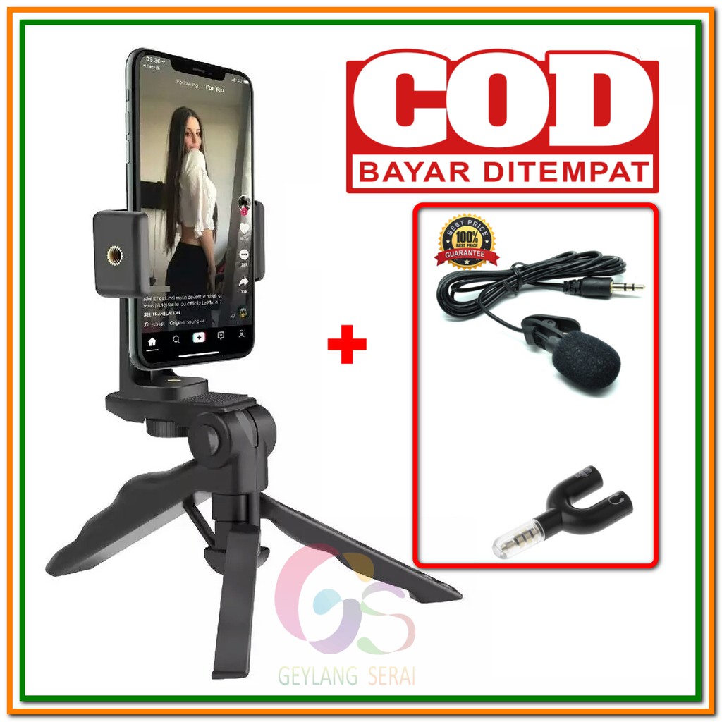 Jual Paket Youtuber Vlog Vlogger Lengkap Murah - Tripod Hp +Holder U ...
