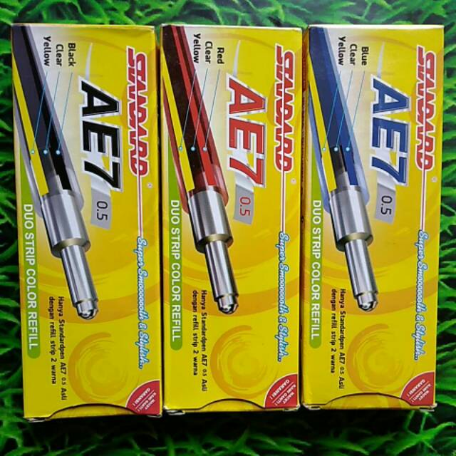 Jual Pulpen / Ballpoint Standard AE-7 (Hitam, Biru, Merah) | Shopee Indonesia