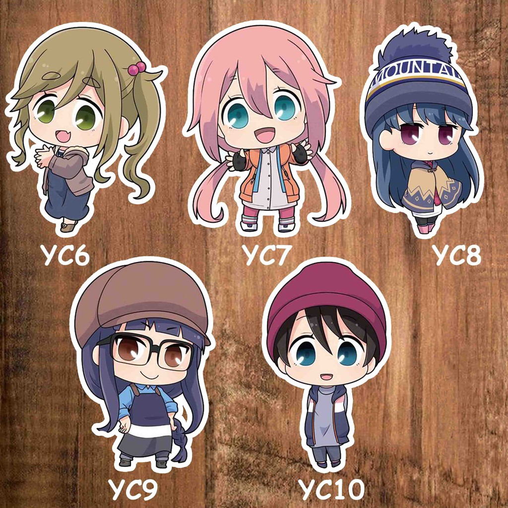 Jual stiker sticker anime yurucamp yuru camp | Shopee Indonesia