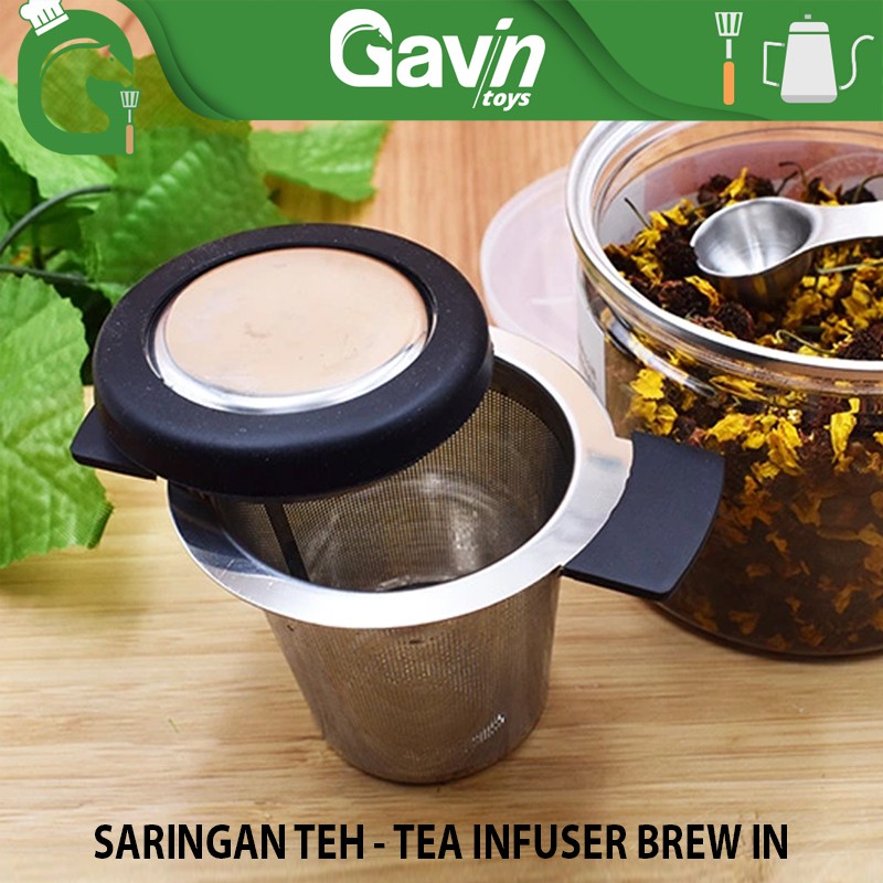 Jual Saringan Teh Stainless Tea Infuser Tea Maker Brew Anti Karat Alat ...