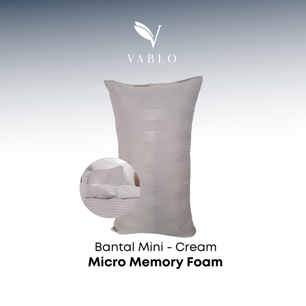 Jual Vablo bantal mini 50 x 30cm - motif blue / cream | Shopee Indonesia