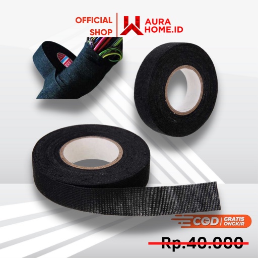 Jual Lakban Kabel Listrik Adhesive Cloth Wiring Tape 19mm / Lakban ...