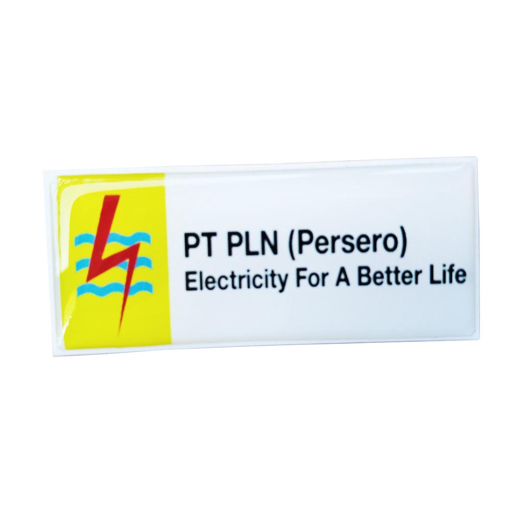 Jual Stiker Timbul Emblem Logo Perusahan PLN - Perusahaan Listrik ...