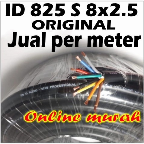 Jual jual 1 meteran kabel id 825s 8x2.5 isi 8 kabel ukuran 250mm | Shopee Indonesia