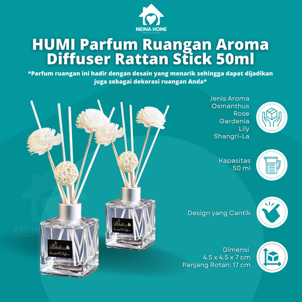 Jual HUMI SET PENGHARUM RUANGAN AROMATERAPI STICK PEWANGI KAMAR AROMA ...