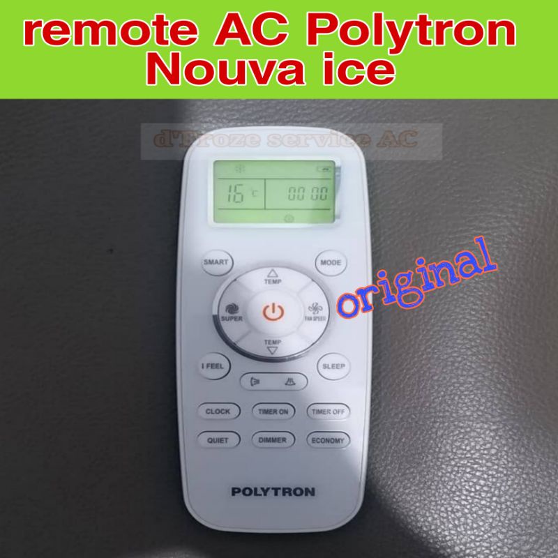 Jual Polytron remote AC nueva ice logicool original | Shopee Indonesia