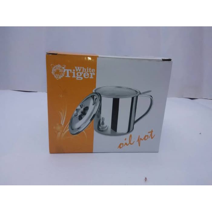 Jual Oil pot wadah Stainless Minyak Jelantah 1L dengan saringan ...