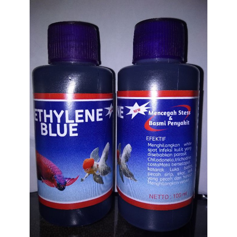 Jual Methylene blue obat biru 100ml obat jamur cupang guppy ikan hias 100ml | Shopee Indonesia