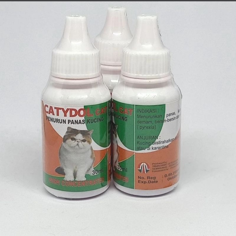 Jual Catydol 30 Ml Obat Penurun Panas Demam Kucing Cat | Shopee Indonesia