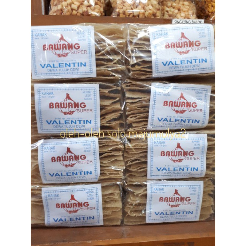 Jual KARAK SOLO VALENTIN (BAWANG) 10 PACK / KARAK MENTAH / KARAK SOLO ...