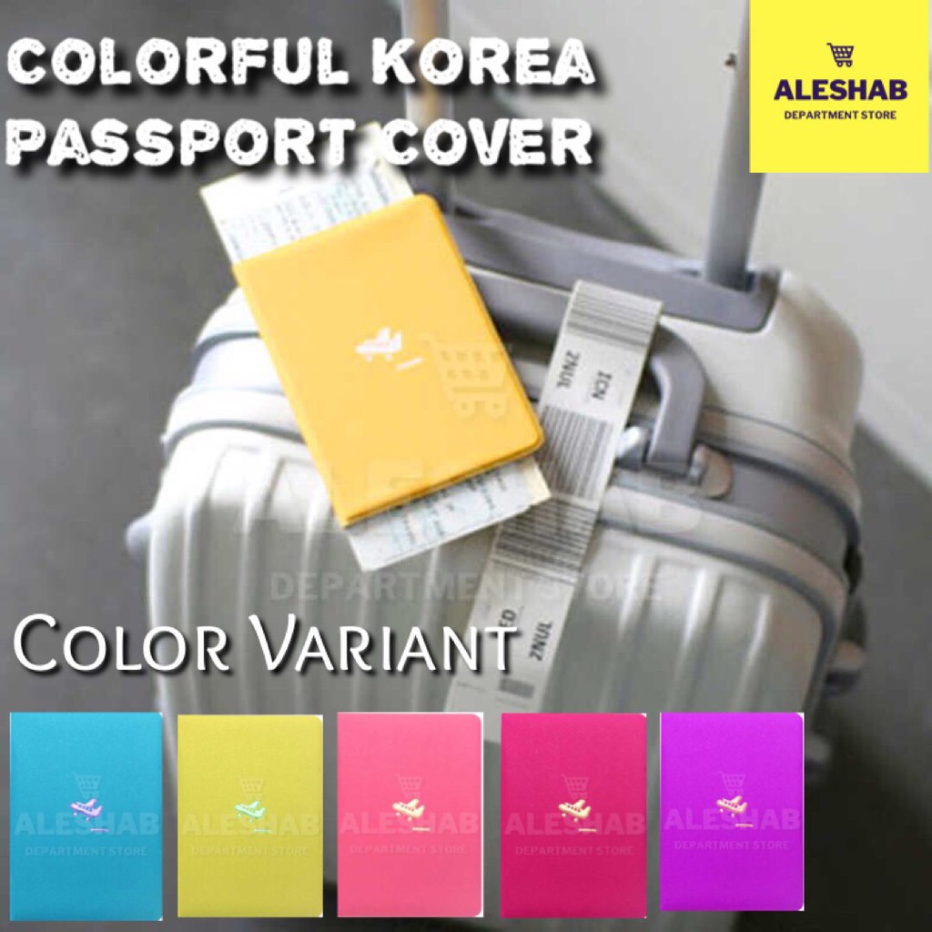 Jual Sampul Passport/ Colorful Korea Passport Cover | Shopee Indonesia