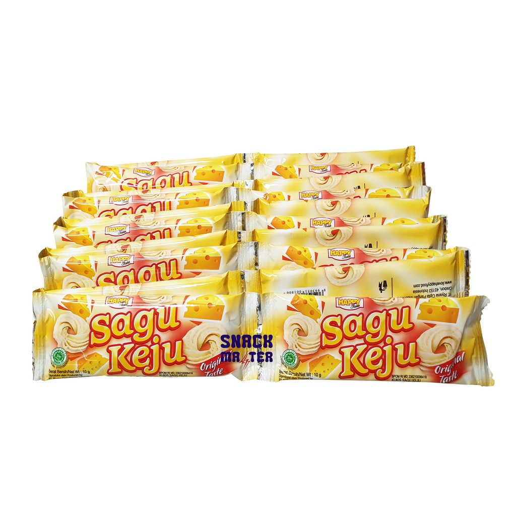 Jual Happy Time Sagu Keju - Kukis Sagu Keju - Netto 20 pcs x 10 gr ...
