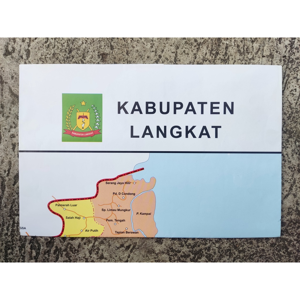 Jual Peta Kabupaten Langkat Lipat | Shopee Indonesia