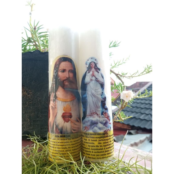 Jual Lilin rohani ukuran 14 x 3,5 cm (2 lilin) | Shopee Indonesia