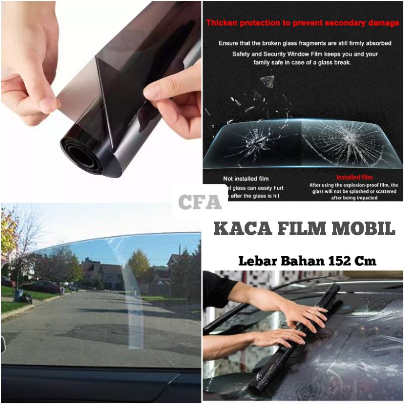 Jual Kaca Filem Mobil 80% Riben Hitam Penolak Panas Premium Original ...