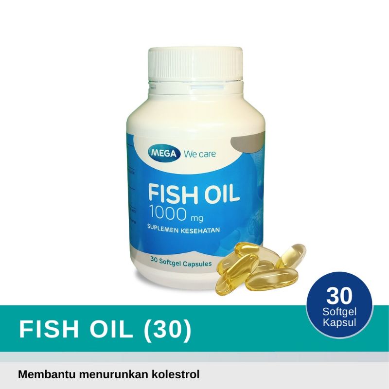Jual mega we care fish oil 1000 mg 30 softgel capsules | Shopee Indonesia