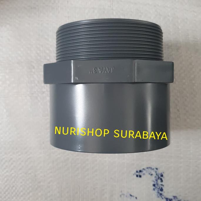 Jual Favorit] Sock Drat Luar Pvc 3" Jaya/ Shock Drat / Valve Socket Pvc ...