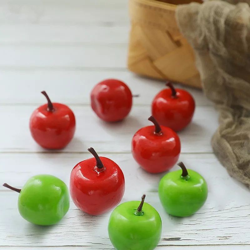Jual Buah apel mini artificial fruit artifisial hiasan fake dekorasi ...
