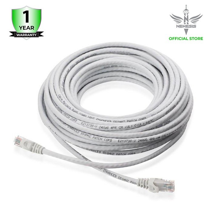 Jual Kabel NYK LAN UTP Cat 6 RJ45 Panjang 40 Meter | Shopee Indonesia